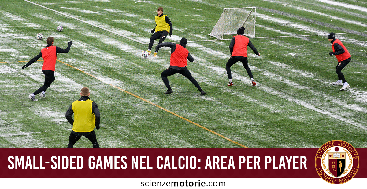 Small-sided games nel calcio: area per player | Scienze Motorie